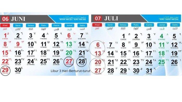 Kalender 2025: Cek Tanggal Libur Sekolah Juni-Juli, Libur Nasional dan Cuti Bersama Lengkap ...