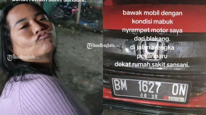 Pekanbaru Lagi! Viral Wanita Mabuk Kendarai Mobil Tabrak Pengendara Motor di Dekat RS Sansani ...