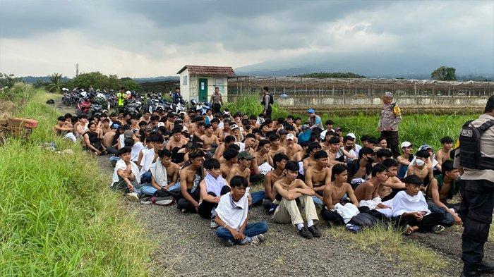 100 Orang Diduga Gengster di Kota Bogor Diamankan Polisi, Atribut ...