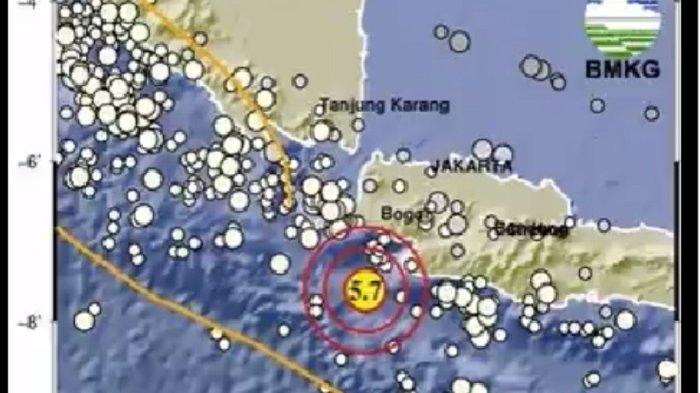 Banten Diguncang Gempa 5,7 Magnitudo, Getaran Terasa Hingga Bogor: Kerasa Oyag - Tribunnewsbogor.com