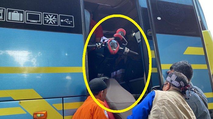 Tak Muat di Bagasi, Bus Luragung Rute Bogor-Kuningan Angkut Motor ...