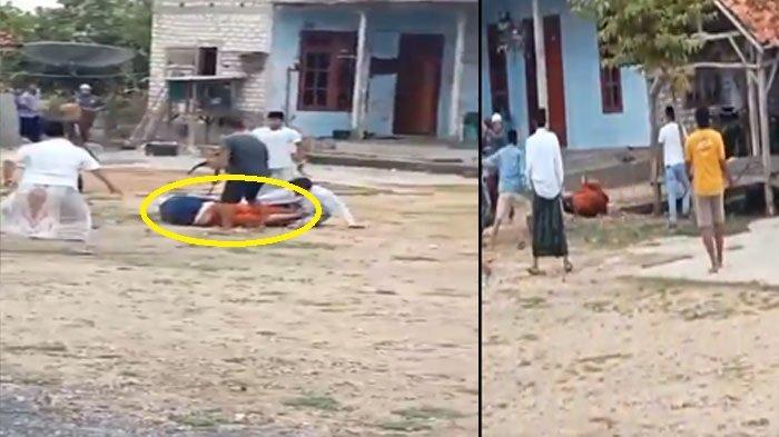 Detik-detik Korban Carok Madura 1 Lawan 5 Tumbang, Pria Berpeci Putih ...