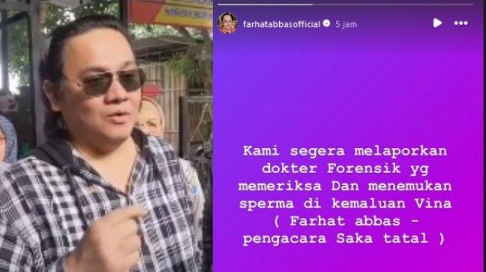 Dokter Forensik Temukan Sperma Kering di Kemaluan Vina, Farhat Abbas ... Dokter Forensik Temukan Sperma Kering di Kemaluan Vina, Farhat Abbas ...