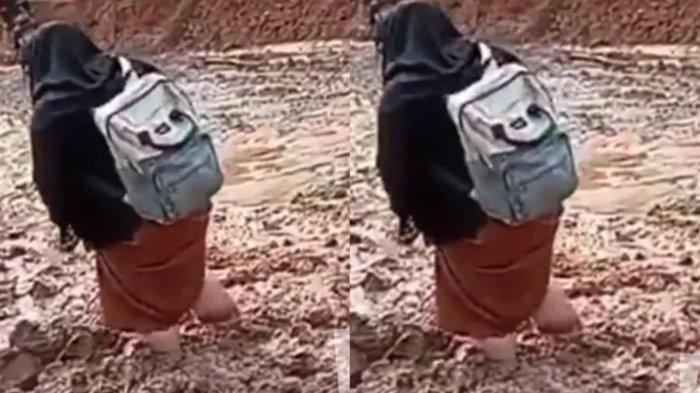 Kisah Wanita Berkerudung Hitam Berjibaku di Lumpur, Semangat Juangnya Tuai Pujian ...