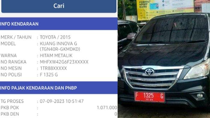 Harga Innova Plat Merah Penabrak Wanita di Bogor, Pajak Mobil Dinas KPP Cileungsi Cuma Rp 1 juta ...