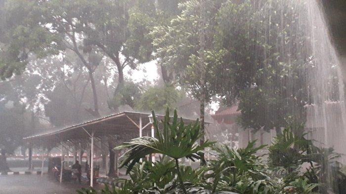 Waspada, Hujan Deras Disertai Petir dan Angin Kencang Landa Wilayah Cibinong Bogor Malam Ini ...