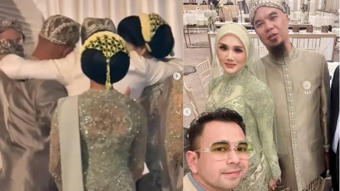 Momen Maia Estianty dan Ahmad Dhani Berpelukan di Akad Nikah Al Ghazali, Mulan Genggam Tangan ...