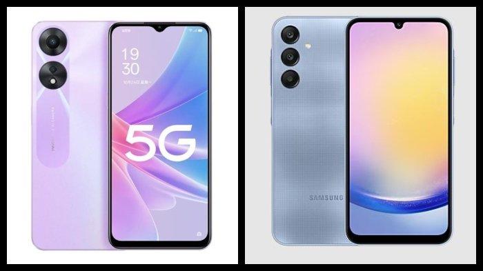Bandingkan Harga HP Samsung Galaxy A25 5G vs Oppo A78 5G, Memori Internal Sama Selisih Rp400 ...