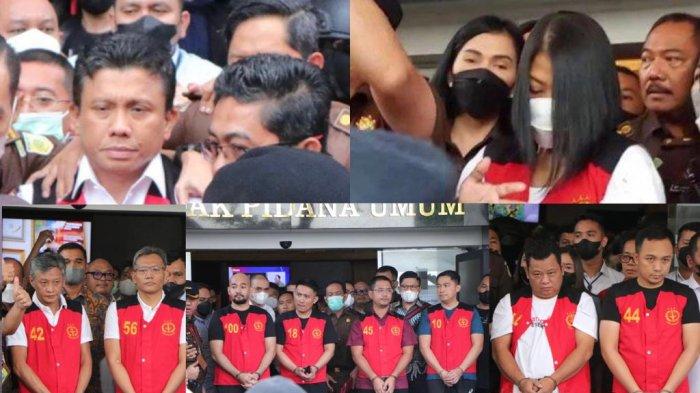 Buka Masker, Ini Ekspresi Para Tersangka Kasus Brigadir J, Wajah Tenang ...