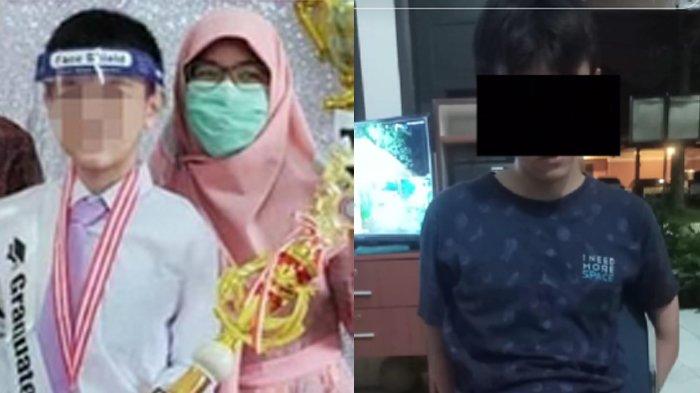 Penampakan Anak Bunuh Ayah Nenek Saat Pertama Kali Ditangkap, Tulisan di Baju Sindiran untuk Ibu ...