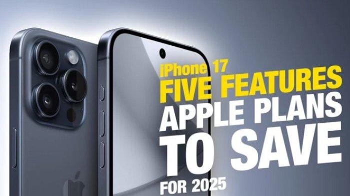 Rumor HP iPhone edisi Tahun 2024, iPhone 17 Bakal Pakai Kamera Depan 24MP - Tribunnewsbogor.com