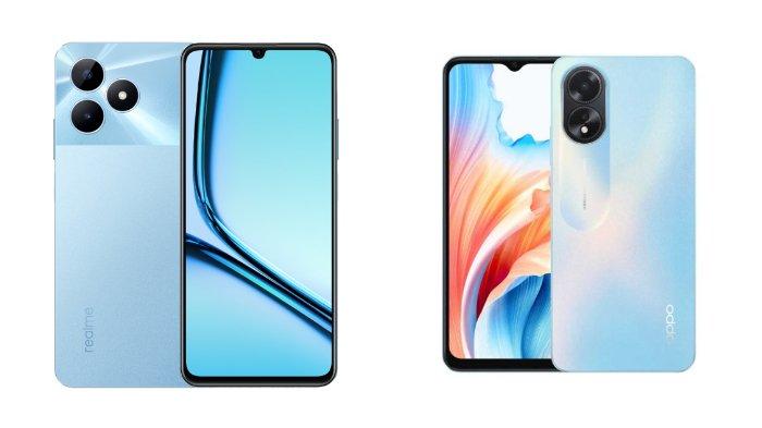 Adu Spesifikasi dan Harga HP Oppo A18 vs Realme Note 50, Smartphone ...