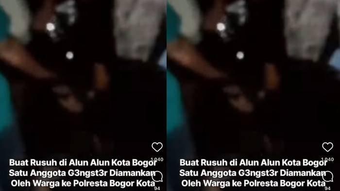 Sosok Terduga Gangster yang Bikin Rusuh di Alun-Alun Kota Bogor, 2 Kali Bacok Punggung Warga ...