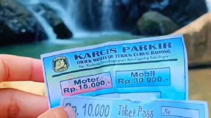 Harga Parkir Lebih Mahal dari Tiket Masuk Wisata Curug Rahong Bogor ...