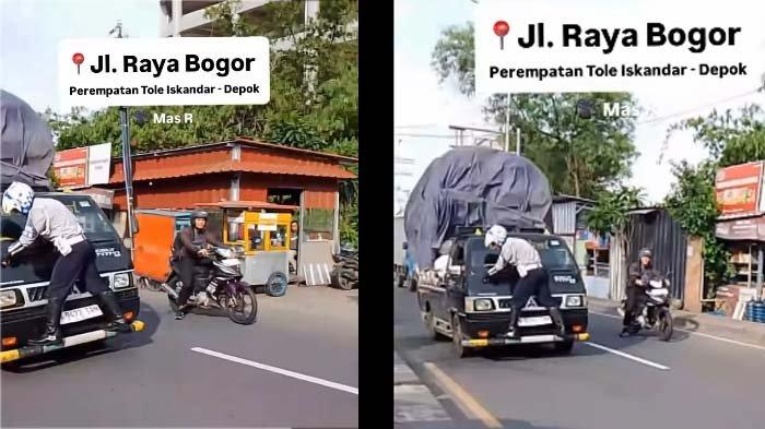 Viral Petugas Dishub Nemplok di Kap Mobil Bikin Geger Jalan Raya Bogor ...