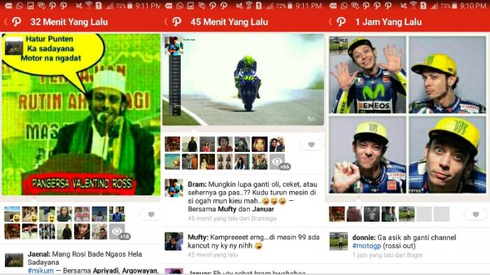 Foto Meme Valentino Rossi Pakai Kopiah Warnai Kerusakan Motor di ...