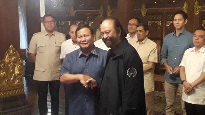 Surya Paloh Temui Prabowo Subianto di Bogor, Ini Isi Pembicaraan Mereka ...