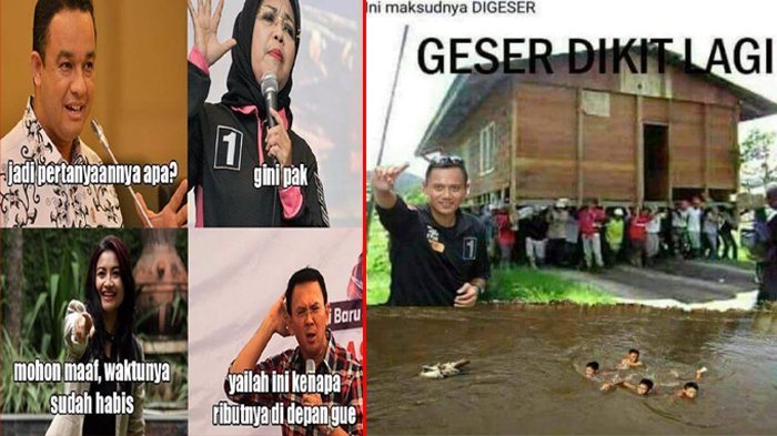 Usai Debat Meme Calon Gubernur DKI Ini Bikin Ngakak, Kata Agus Bukan Menggusur Tapi Menggeser ...
