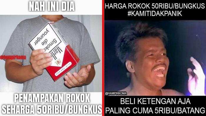 Masih Usulan, Tapi Meme 'harga rokok Rp 50 ribu' Ini Viral, Bikin ...
