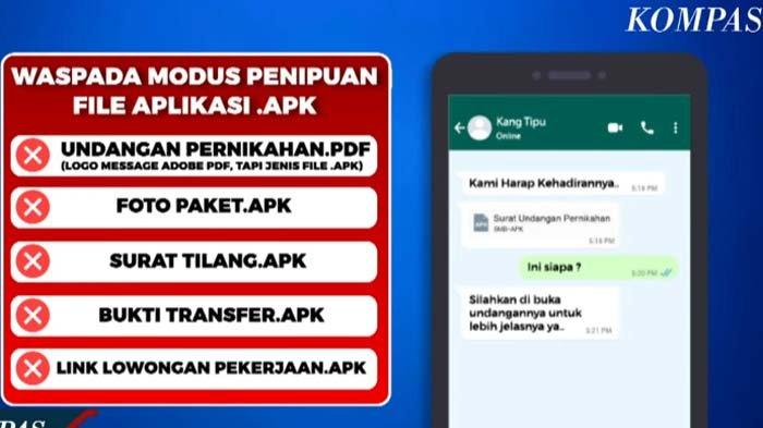 Waspada Penipuan WhatsApp Modus Kirim File .APK, Begini Cara Mengatasinya Jika Telanjur Klik ...