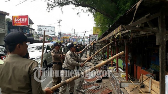 516 PKL di Kawasan Puncak Bogor Bakal Ditertibkan Satpol PP - Tribunnewsbogor.com