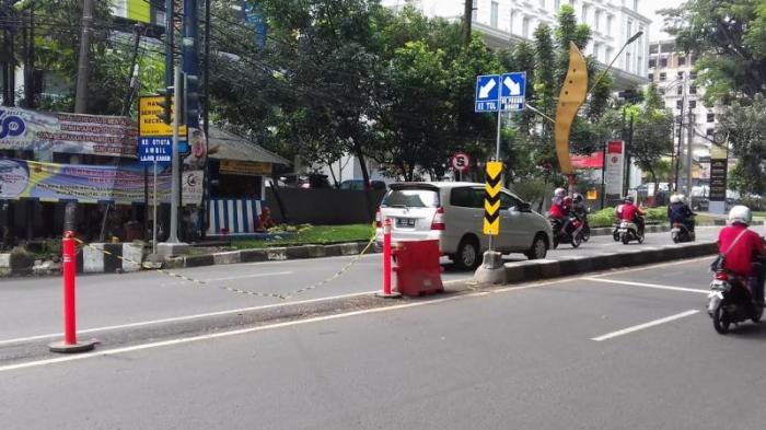 Uji Coba SSA, Petugas Pasang Rambu Tambahan, Kata Pengendara :'Irit ...