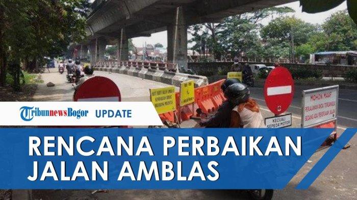 VIDEO - Jalan Amblas di Sholeh Iskandar Bogor Belum Diperbaiki, PPK Jabar: Terkendala Kabel PLN ...