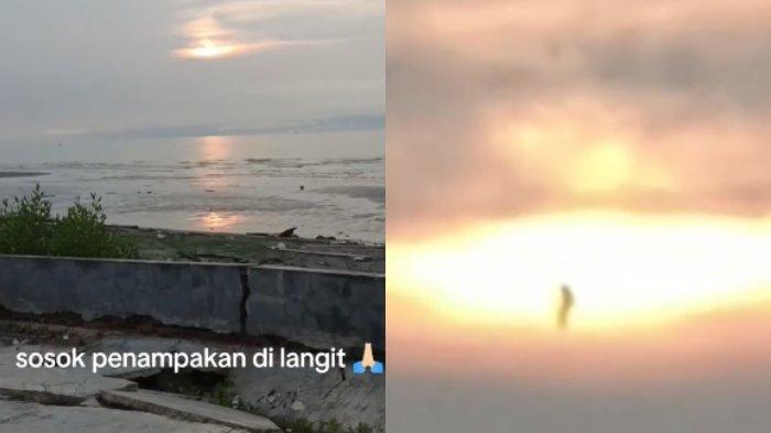 Detik-detik Sosok Misterius di Langit Senja Terekam Kamera, Warganet: Mirip The Black Knight ...