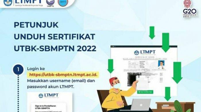Petunjuk Unduh Sertifikat SBMPTN 2022 di LTMPT, Jangan Lupa Username dan Password Akunmu ...