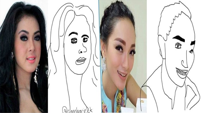 Akun Instagram Ini Buat Sketsa Wajah Para Artis, Hasilnya Malah Bikin ...