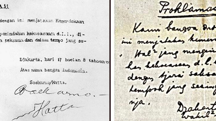 Inilah Sejarah Naskah Proklamasi, Ada Klad dan Otentik, Berikut ...