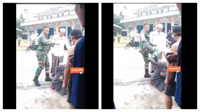 Viral Video Pria Berseragam TNI Marah dan Tendang Kepala Warga, Pihak TNI: Kejadiannya ...