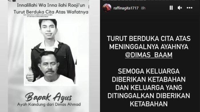 INNALILLAHI, Raffi Ahmad Sampaikan Kabar Duka, Ayah Dimas Ahmad Meninggal Dunia - Tribuncirebon.com