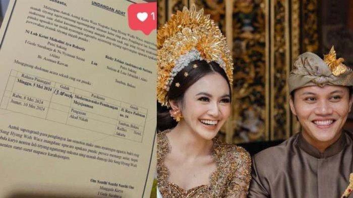 Beredar Undangan Mahalini-Rizky Febian, Gelar Pernikahan Secara Islam, Akad Nikah di Tanggal 10 ...