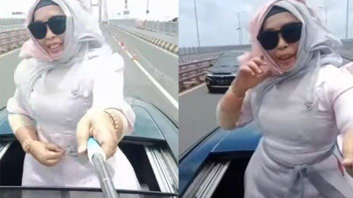 Terbiasa Ngevlog, Emak-emak Ini Nekat Bikin Video Sunroof di Mobl, Ngaku Khilaf dan Minta Maaf ...