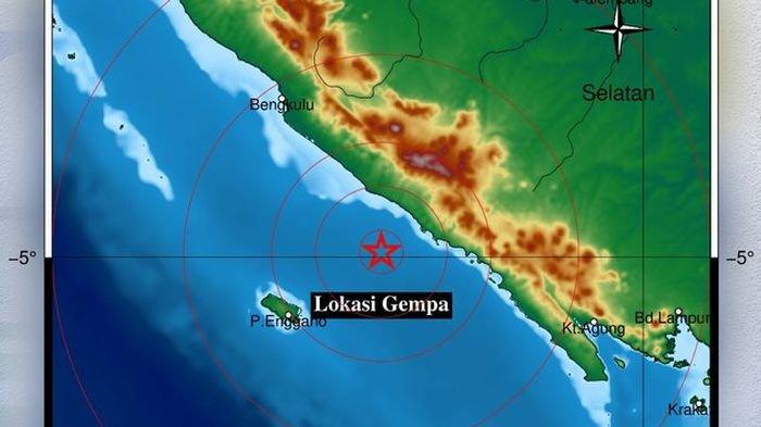 Gempa Terkini di Bengkulu Berkekuatan M 4,2 Mengguncang Kaur dengan Pusat Gempa di Laut ...