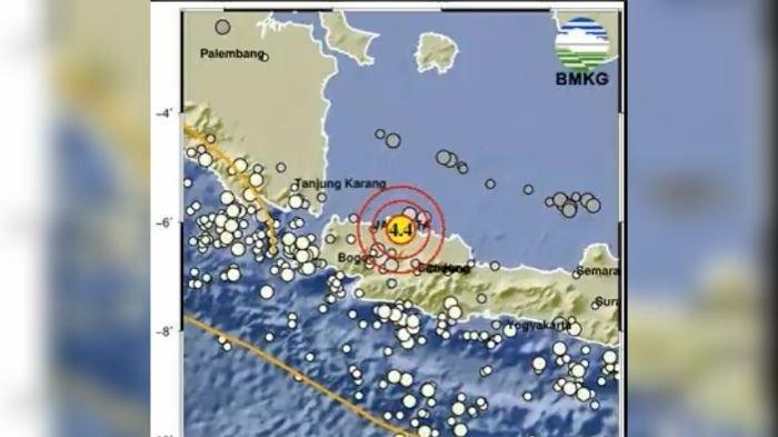 Gempa Terkini di Jawa Barat, Baru Saja Melanda Karawang, Magnitudo 4,4, Ini Kata BMKG ...