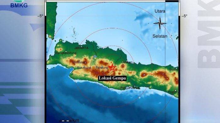 Gempa Terkini di Jawa Barat, Mengguncang Sumedang Subuh Tadi, Netizen : Cibugel dan Darmaraja ...
