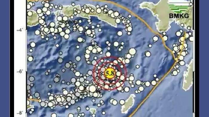 Gempa Berkekuatan M 5,8 Guncang Maluku Dini Hari Tadi, Berikut Unggahan BMKG - Tribuncirebon.com
