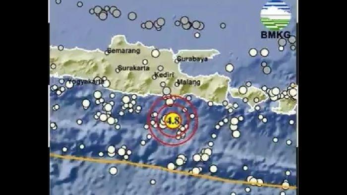 Gempa Terkini di Jawa Timur Bermagnitudo 4,8 Guncang Malang, Pusat Gempa di Laut, Ini Unggahan ...