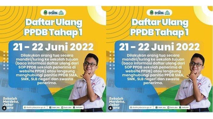 Persyaratan Daftar Ulang PPDB Jabar 2022 Tahap 1, Catat Ini yang Harus Ditunjukkan ke Panitia ...