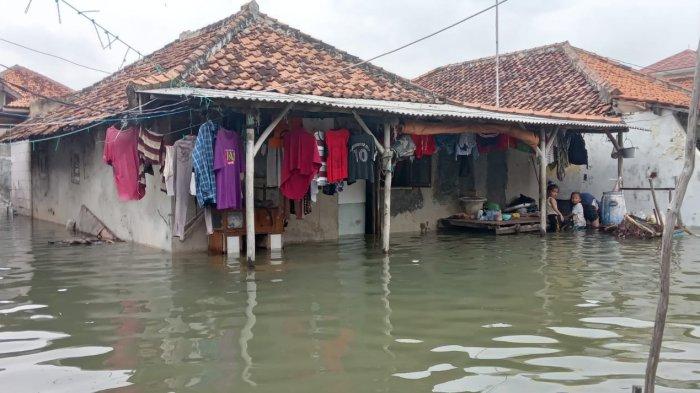Banjir Rob di Eretan Indramayu Makin Parah, Pemukiman Warga Terendam Air Hingga 1 Meter ...