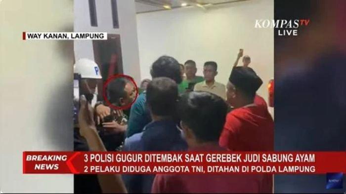 3 Polisi Meninggal Ditembak Saat Gerebek Sabung Ayam di Lampung, Dua Pelaku Ditangkap Polisi ...