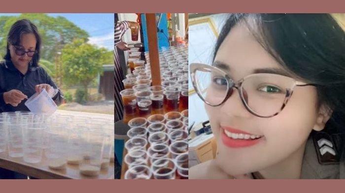 VIRAL, Polwan Cantik Tak Minder Jualan Es Teh Selepas Tugas, Seragam ...