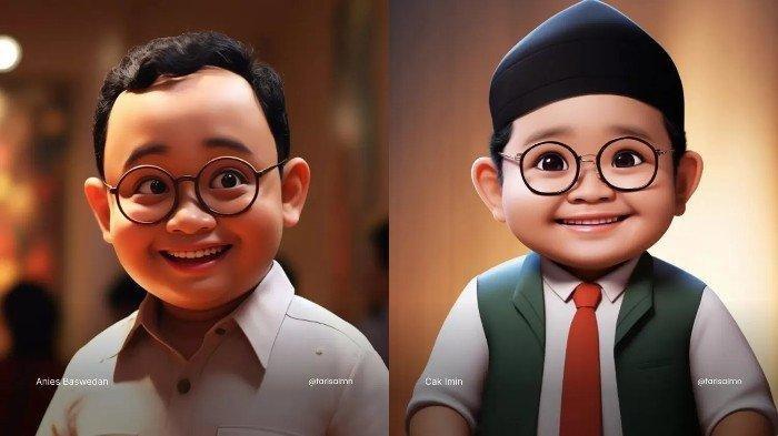 Capres-Cawapres Ikut Trend Foto AI Disney Pixar, Begini Tampilan Anies ...