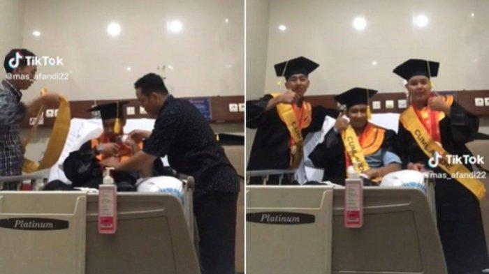 Bikin Haru, Sahabatnya Sakit, 2 Pemuda Ini Rela Pakai Toga Wisuda di ...