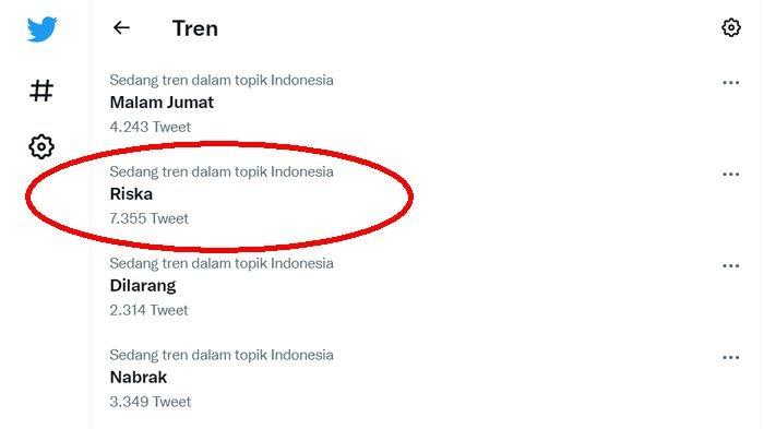 Siapa Riska? Trending di Twitter, Ternyata Alami Kisah Getir sebagai ...
