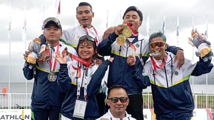 Rashif Sumbang Dua Medali Emas Untuk Jabar Dari Cabor Triathlon di PON XXI - Tribuncirebon.com