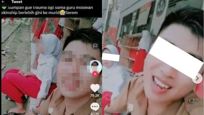 VIRAL, Guru Laki-laki Ini Pegang Tangan & Tarik Rok Murid Perempuan, Dikecam Netizen +62 ...