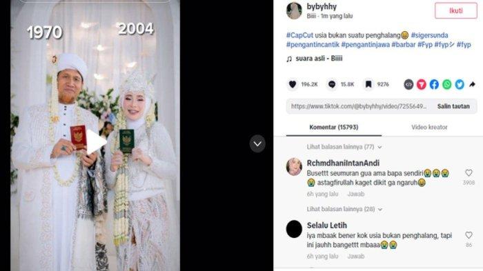 Viral Pernikahan Beda Usia 34 Tahun, Si Perempuan Sering Bagikan Video Mersra, Dikira Ayah dan ...